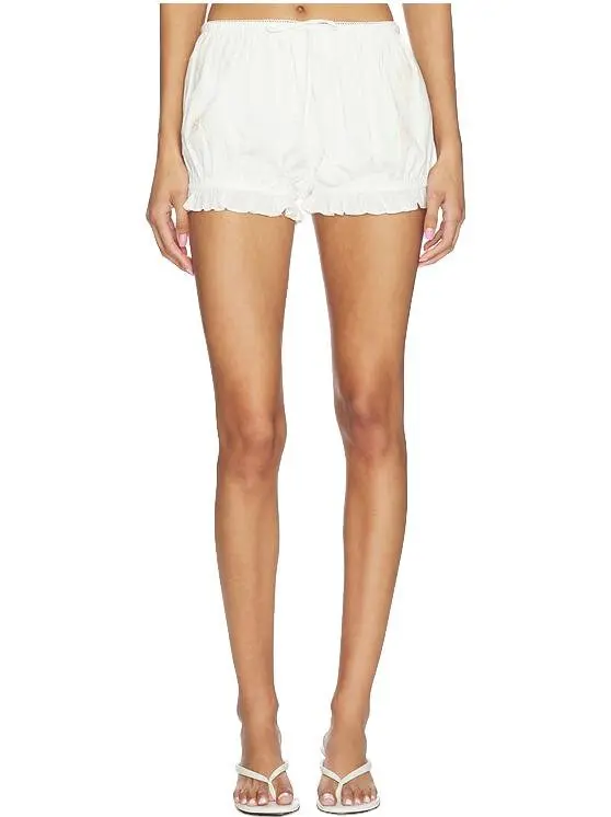 For Love & Lemons Megan Shorts - White