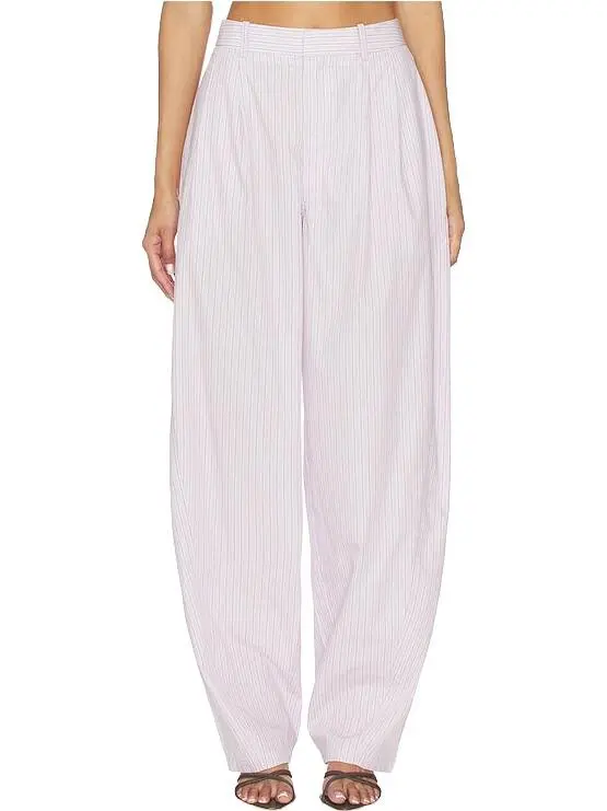 Ronny Kobo Davika Pant Striped Poplin Trousers - Hydrangea