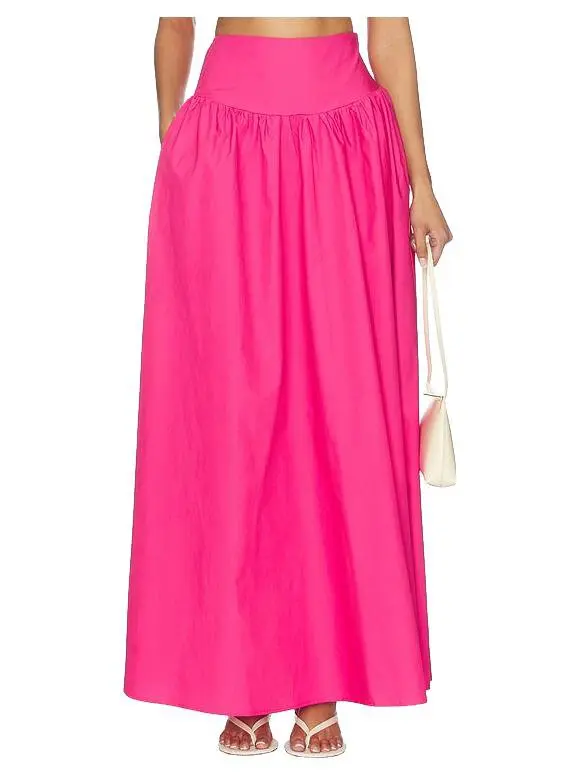 Susana Monaco Poplin Drop Waist Skirt - Boom