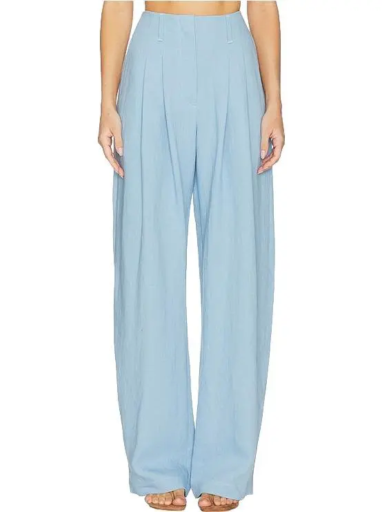 Nanushka Hettie Pant - Light Blue