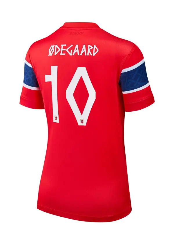 Nike Martin Ødegaard Norway National Team 2026 Stadium Home Soccer Jersey - Red