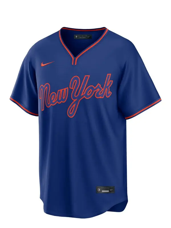 Nike Francisco Lindor New York Mets Mlb Replica Jersey - Blue