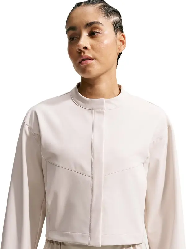 Nike 24.7 Perfectstretch Dri-fit Cropped Jacket - Brown