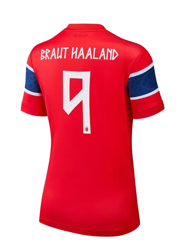 Nike Erling Braut Haaland Norway National Team 2026 Stadium Home Dri-fit Soccer Jersey - Red