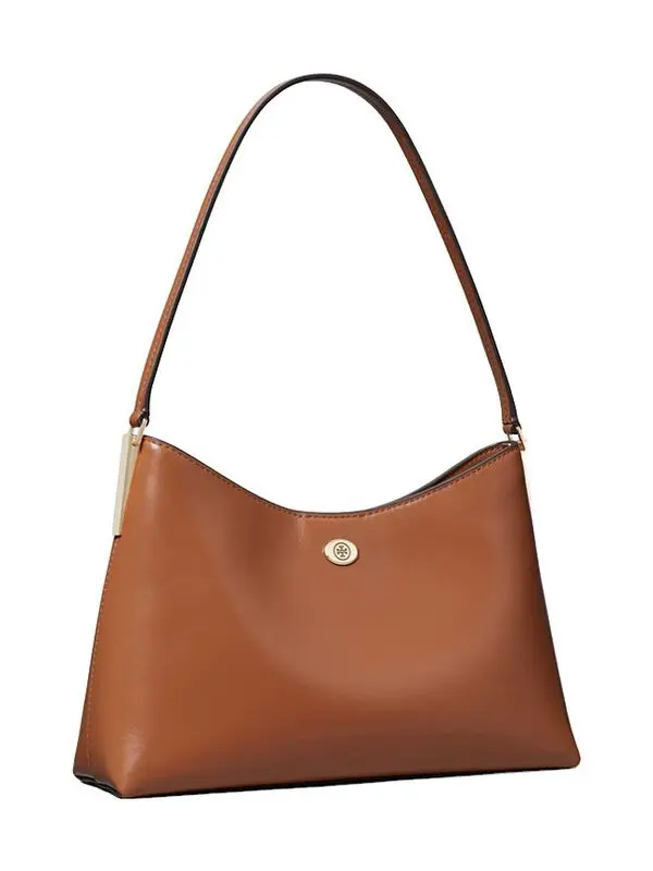 Tory Burch Small Robinson Shoulder Bag - Aged Tan