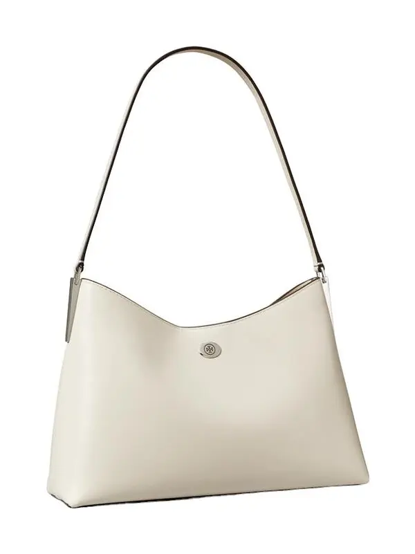 Tory Burch Small Robinson Shoulder Bag - Light Cream
