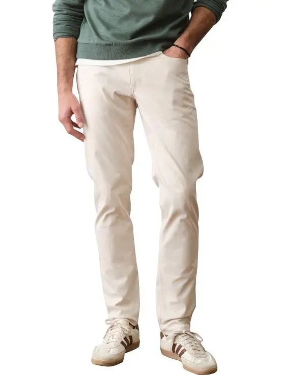 Marine Layer Five-pocket Undercover Slim Straight Leg Tech Pants - Stone