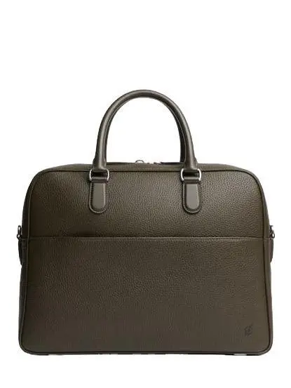 CARL FRIEDRIK Dunloe Briefcase - Dark Olive