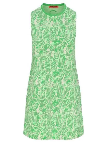 SIMONMILLER Zana Knit Mini Dress - Gummy Green Palm Leaf