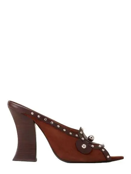 LANVIN Eclipse Arch Heeled Mule - Brown