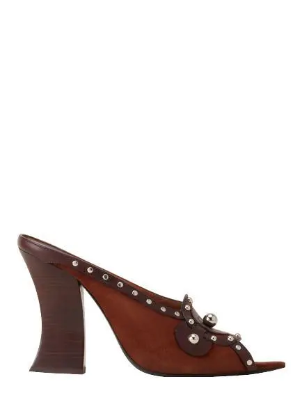 LANVIN Eclipse Arch Heeled Mule - Brown