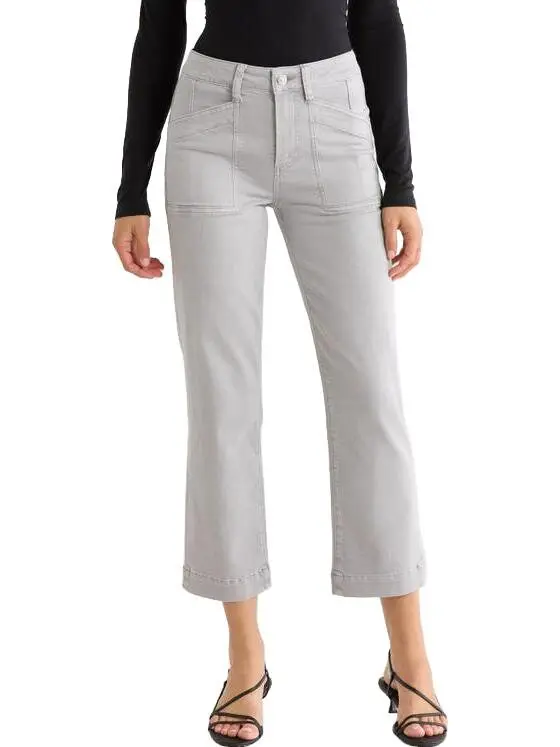 Paige Quincy Ankle Straight Leg Pants - Vintage River Rock