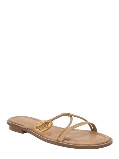 REISS Raina Slide Sandal With Hardware Detail - Rainanude