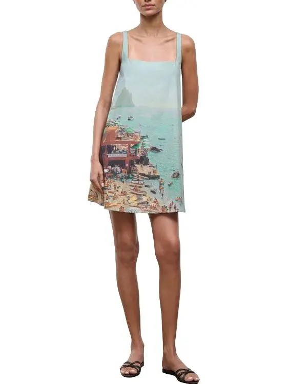 Staud Brio Print Mini Shift Dress - Endless Summer