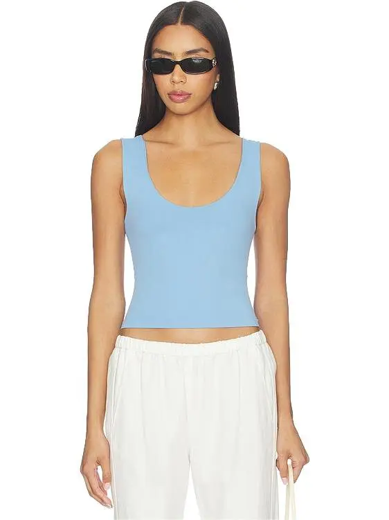 Free People Clean Lines Muscle Tank - Blue