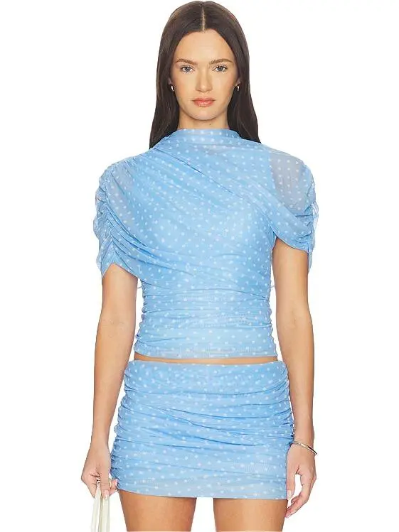 Amanda Uprichard Evianna Top - Baby Blue