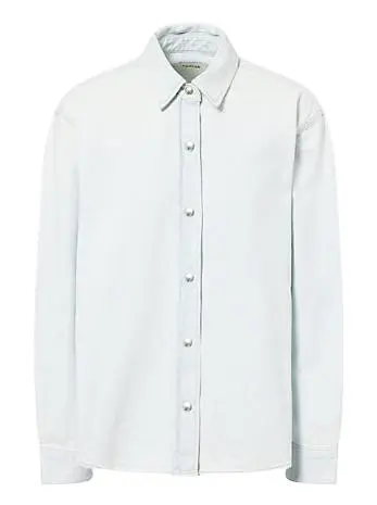AGOLDE Theo Open-back Denim Shirt - Link (lt Pale Ind)