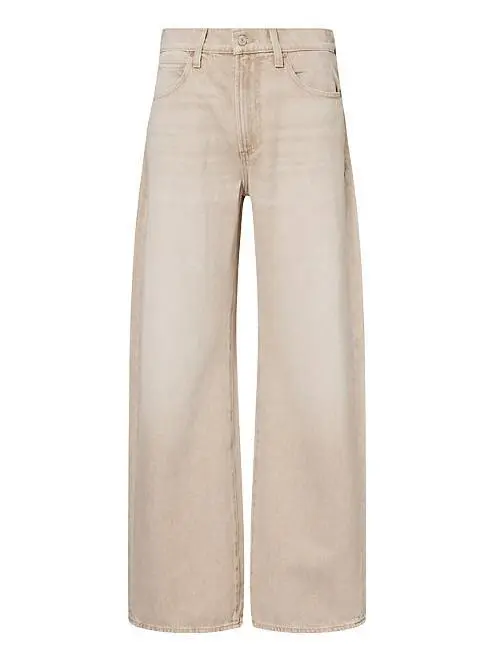 Paige Arellia Barrel-leg Denim Jeans - Soft Sepia