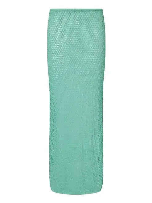 Monday Swimwear Crochet-knit Maxi Skirt - Pond Lace Crochet