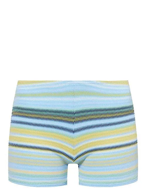 Monday Swimwear Cali Stripe Shorts - Sardinia Stripe Azure