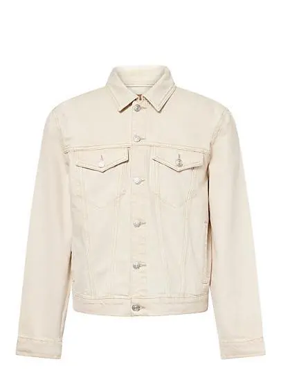 Paige Erickson Long-sleeve Denim Jacket - Ecru Natural