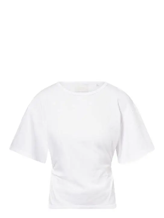 Citizens Of Humanity Fabien Cinched-waist Cotton T-shirt - White