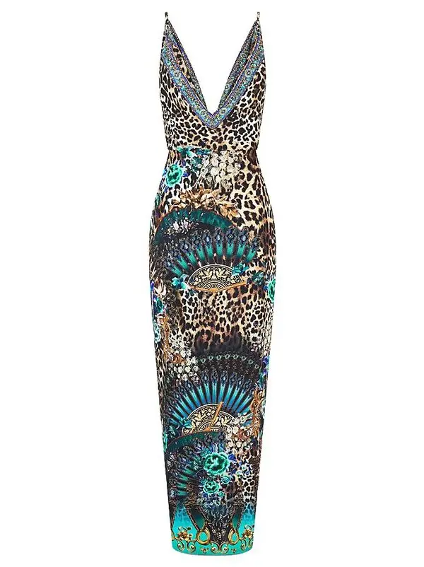 Camilla Strappy Maxi Dress - Flamenco Euphoria