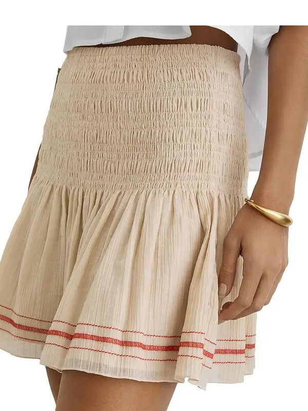 REISS Catie Mini Skirt - Neutral