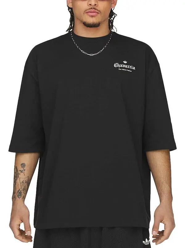 ADIDAS X WILLY CHAVARRIA Oversized Fit Logo T-shirt - Black