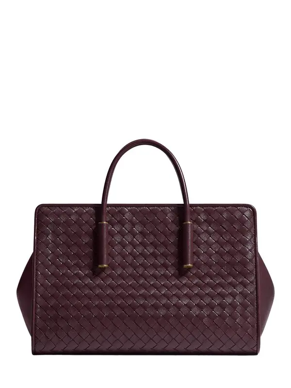 Bottega Veneta Small Barbara Tote - Deep Mahogany