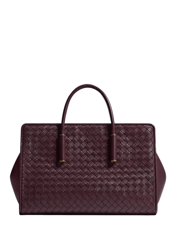 Bottega Veneta Small Barbara Tote - Deep Mahogany
