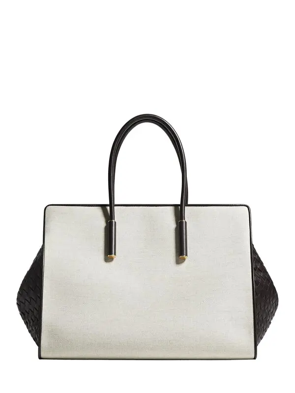 Bottega Veneta Barbara Tote - Natural/espresso