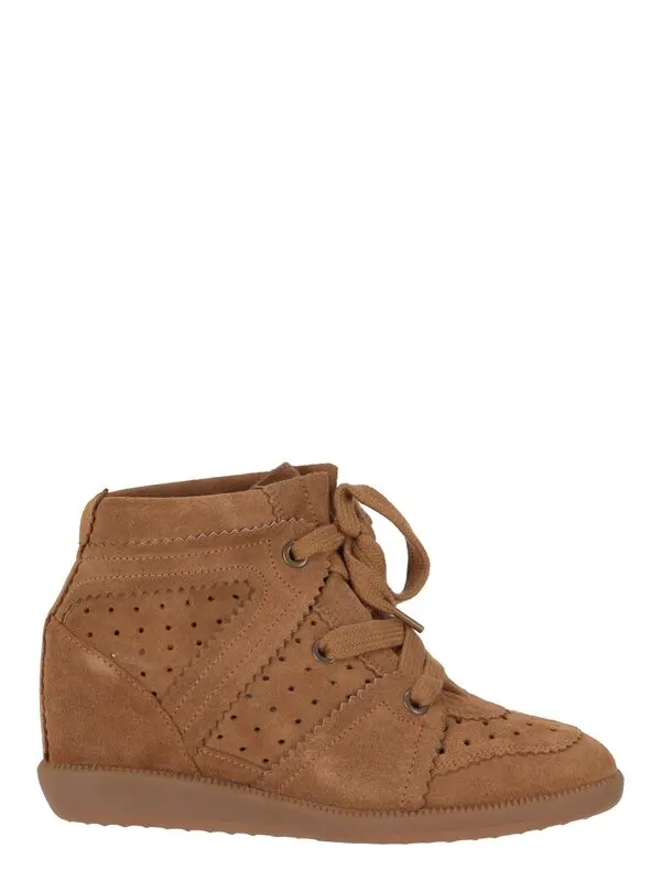 Isabel Marant Bobby Wedge Sneakers - Cognac