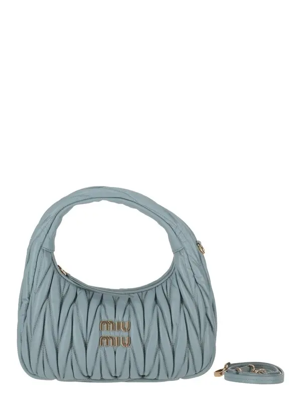 Miu Miu Gathered Leather Shoulder Bag - Linfa