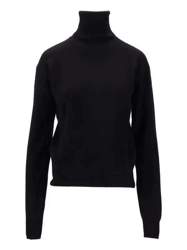 Saint Laurent Roll Neck Cashmere Pullover - Noir