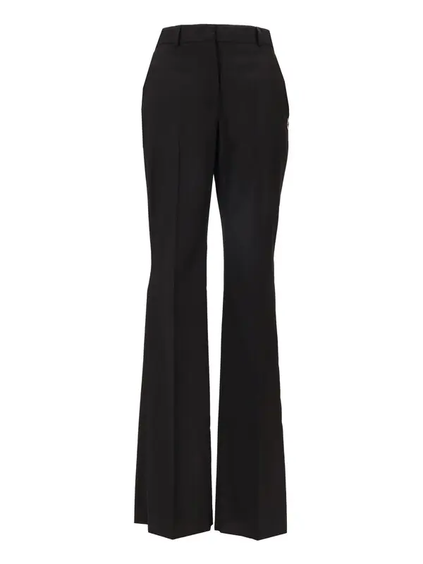 Vivetta Tailored Pleated Wide Leg Trousers - Nero