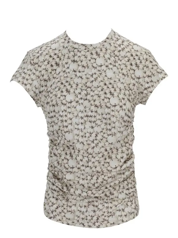 Isabel Marant Maelie" Printed T-shirt - Ecru