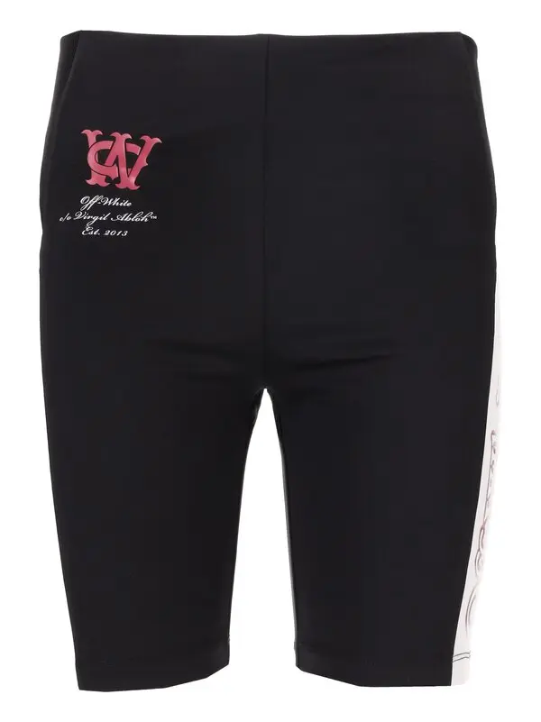 Off-White Serena Cycling Shorts - Black - White