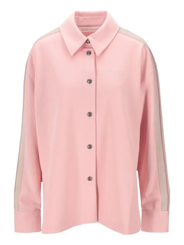 Palm Angels Classic Logo Tonal Track Shirt - Pink - Off White
