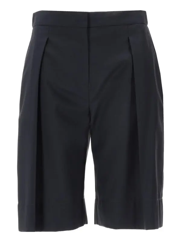 Vivetta Bermuda Shorts With Pleats - Blu Grafite