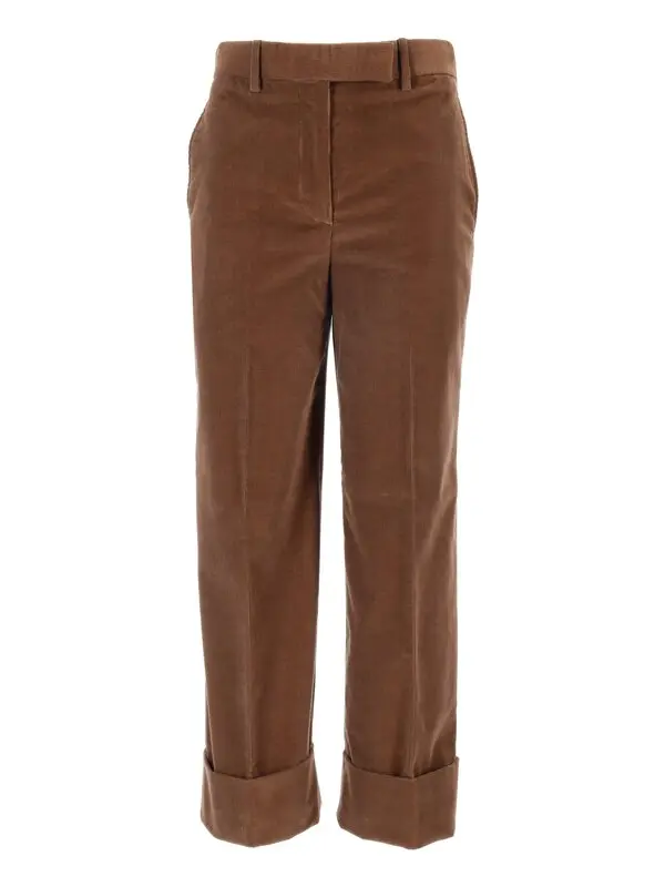 Thom Browne Fit 2 Beltloop Sack Trousers In Narrow Wale Corduroy - Brown