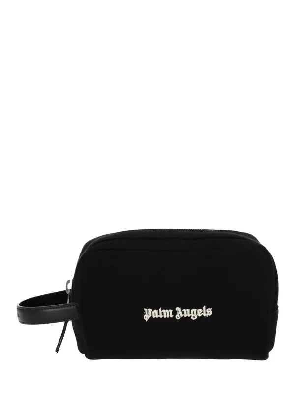 Palm Angels Classic Logo Pouch - Black - Off White