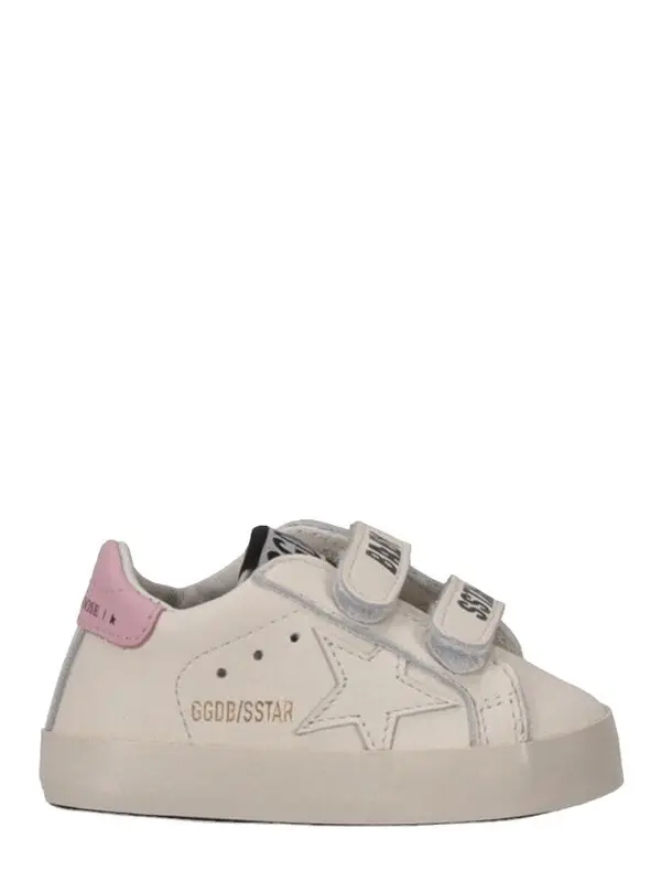 GOLDEN GOOSE Baby School Set Nappa Upper - White/baby Pink