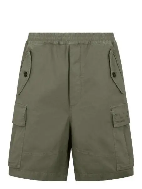 Dsquared2 Cargo Shorts With Button Detail - Oak