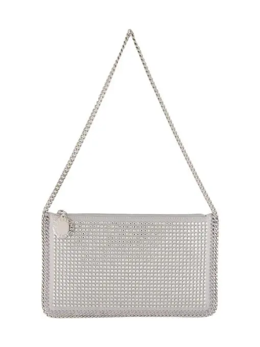 Stella McCartney Falabella Pochette Accessoire Eco Crystal Hotfix - Silver
