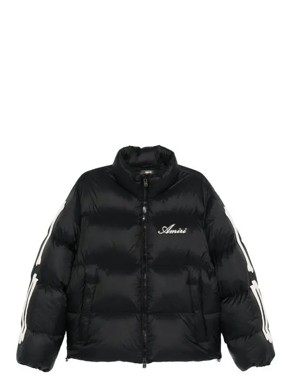 Amiri Bones Short Puffer Jacket - Black