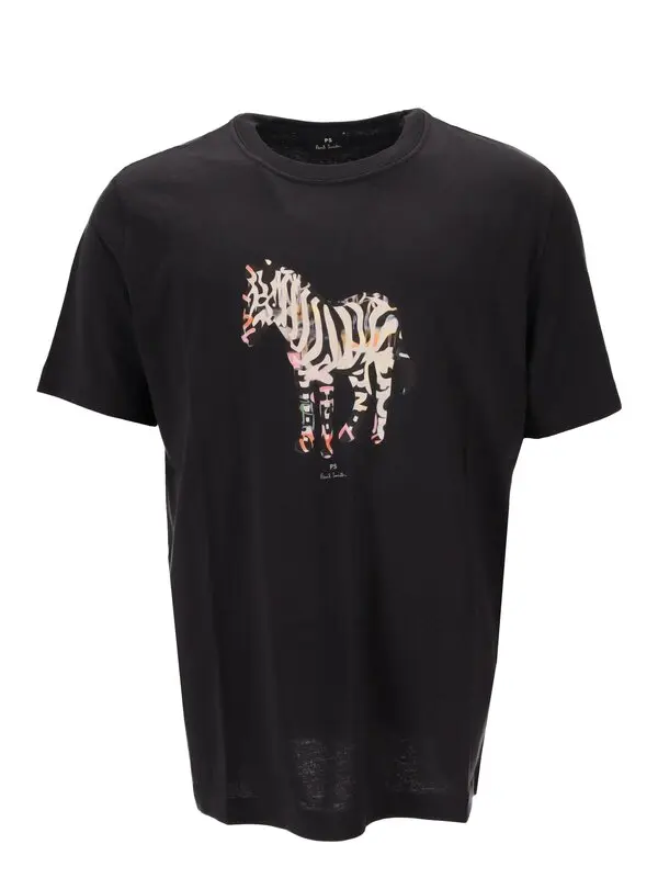 Paul Smith Regular Fit Zebra T-shirt - Black