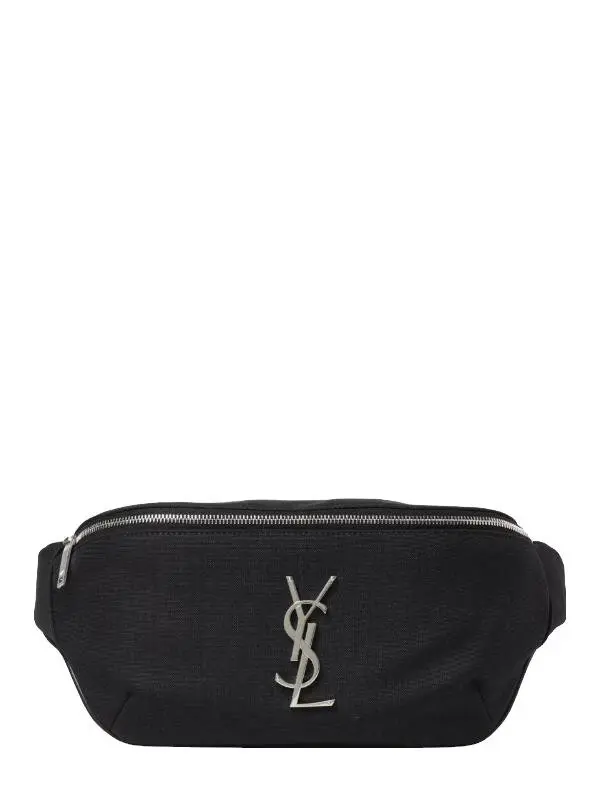 Saint Laurent Black Logo Belt Bag - Noir