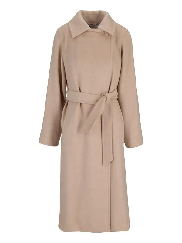 Max Mara Camel Wool Coat - Albino