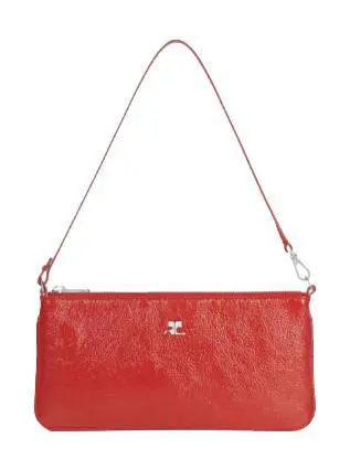 COURREGES Zipped Naplack Pouch - Bright Red
